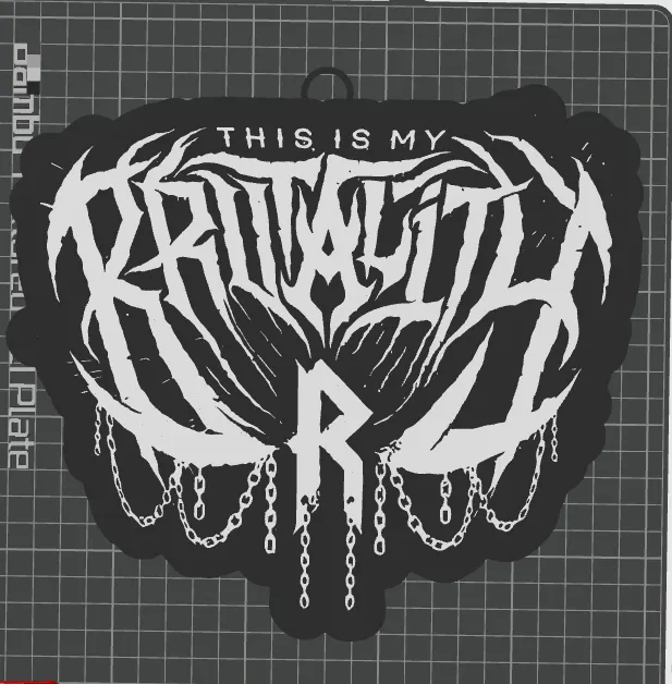 Rhea Ripley WWE logo chain by kalprop MakerWorld: Download Free 3D Models