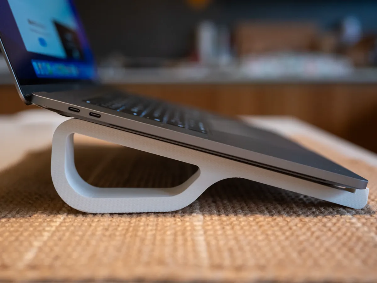 Minimal Slanted Laptop Stand - Free 3D Print Model - MakerWorld