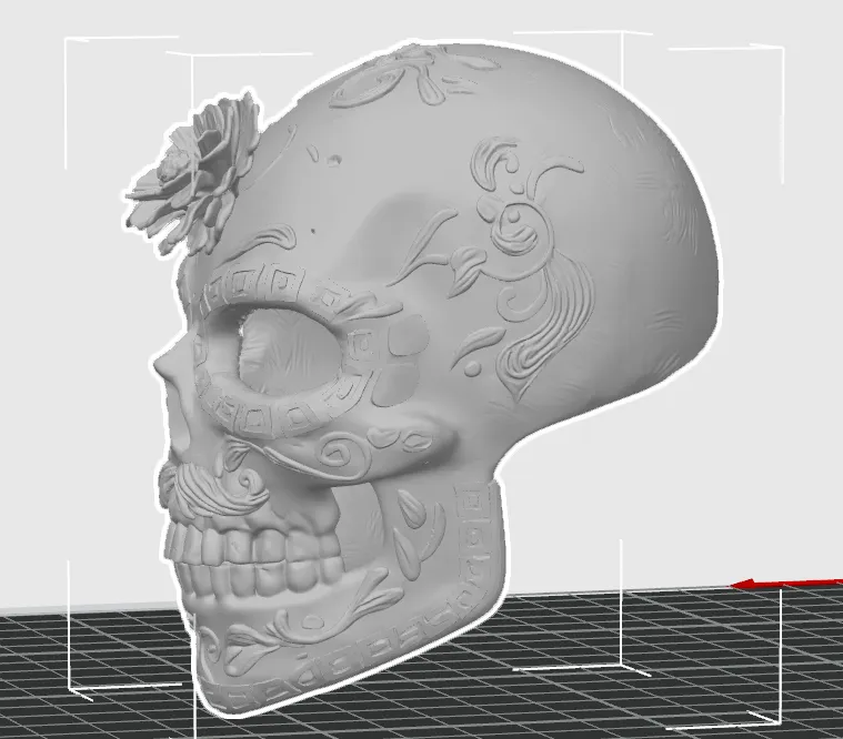 Skull Mask for Day of the Dead by Oscar A Ruiz MakerWorld: Download ...