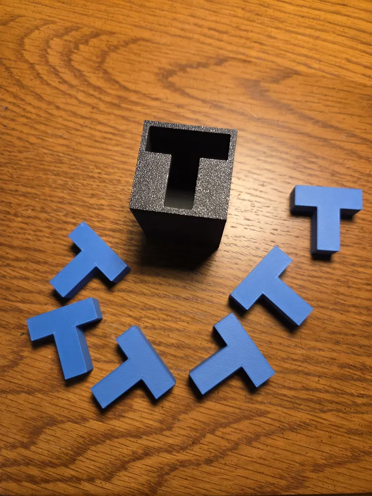T Puzzle by user_1328195714 MakerWorld: Download Free 3D Models