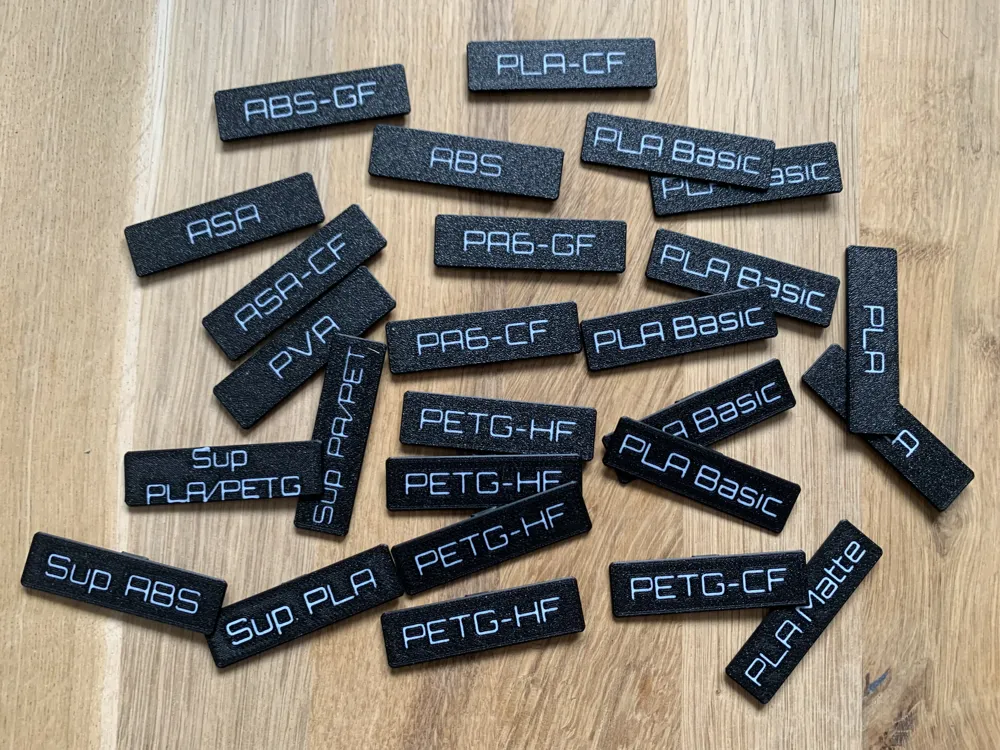 AMS filament and connection information labels by Prototyping&Printing ...