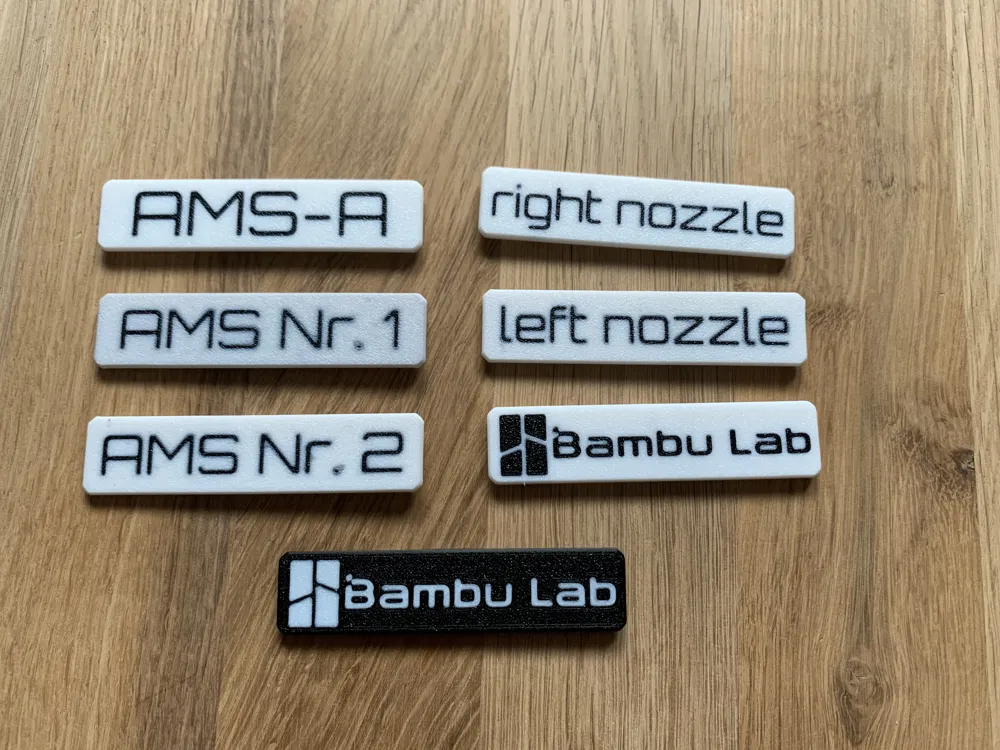 AMS filament and connection information labels by Prototyping&Printing ...