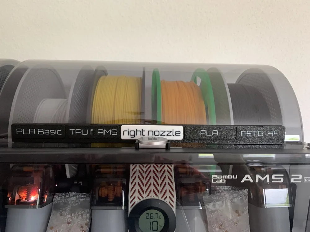 AMS filament and connection information labels by Prototyping&Printing ...