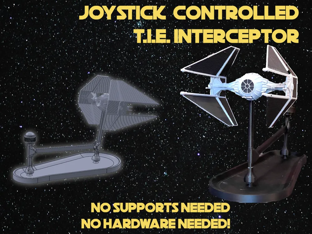 TIE Interceptor Joystick Desk Toy by VerusIndustries MakerWorld ...