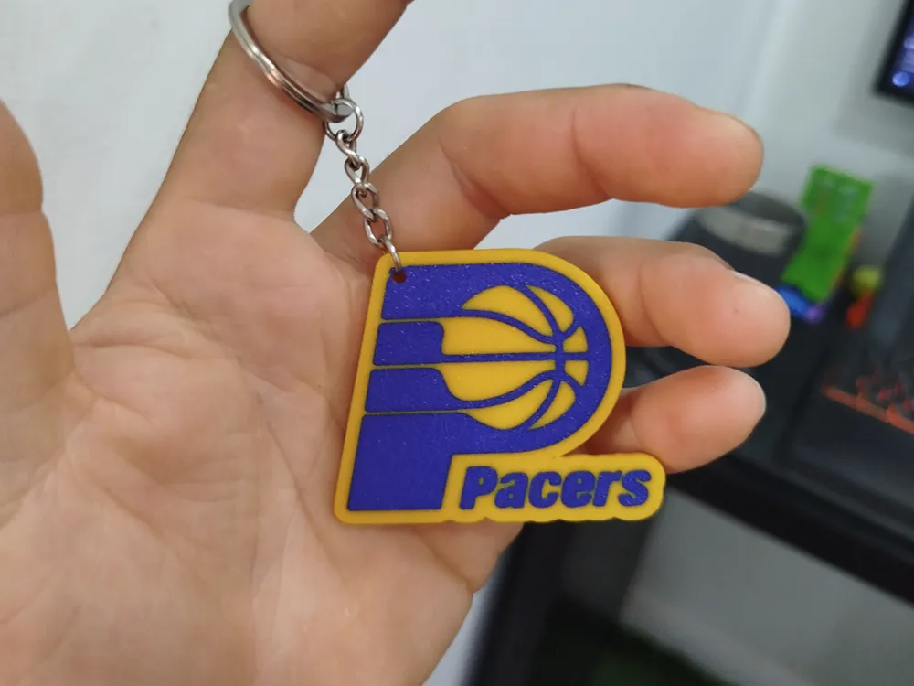 Keychain indiana-pacers by Cajo 3D - MakerWorld