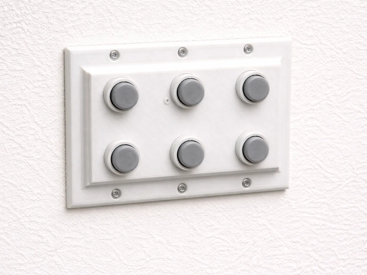 Triple Button Light Switch Cover - Free 3D Print Model - MakerWorld