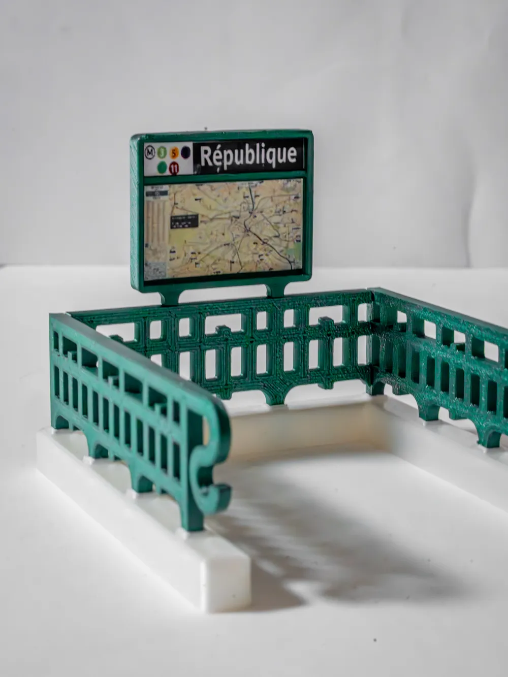 Entrada de Metro/Subterráneo Retro de París - Modelo de impresión 3D ...