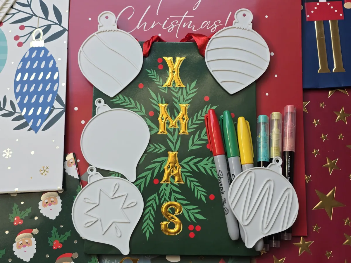 Christmas Tree Ornament Bauble Coloring Set 16 by Merilno3D MakerWorld ...