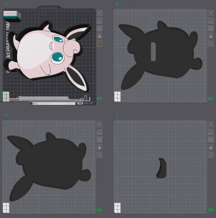 Pokemon - 0040 Wigglytuff LED Lamp by BeeTee 3D - MakerWorld