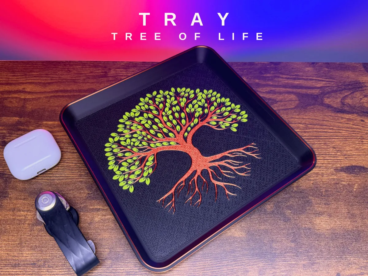 TREE OF LIFE DESK TRAY – MODERN STORAGE ORGANIZER - Free 3D Print Model ...