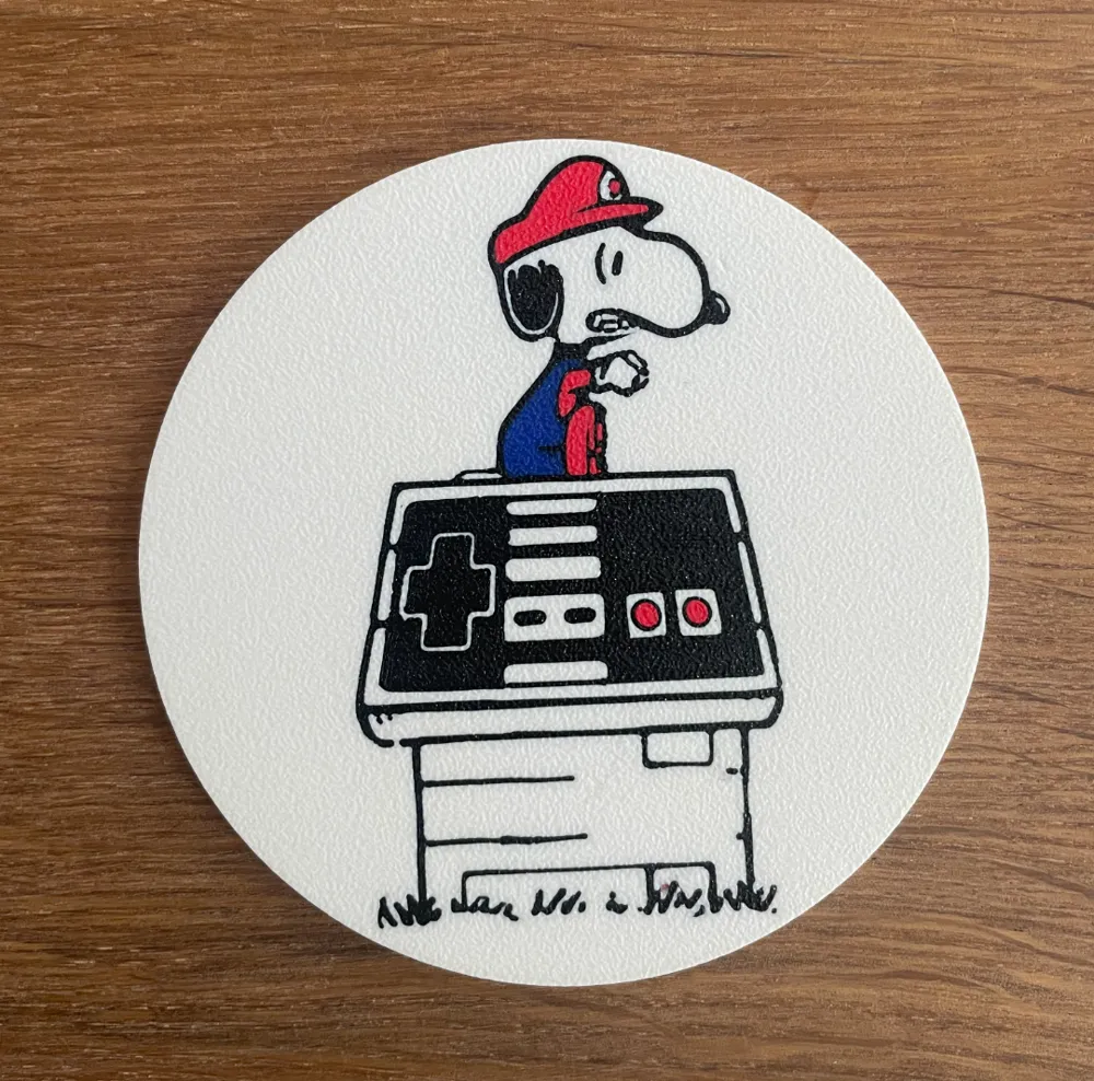 Snoopy Mario Kart Coaster / 4 color / Drink holder by 3D Prints This ...