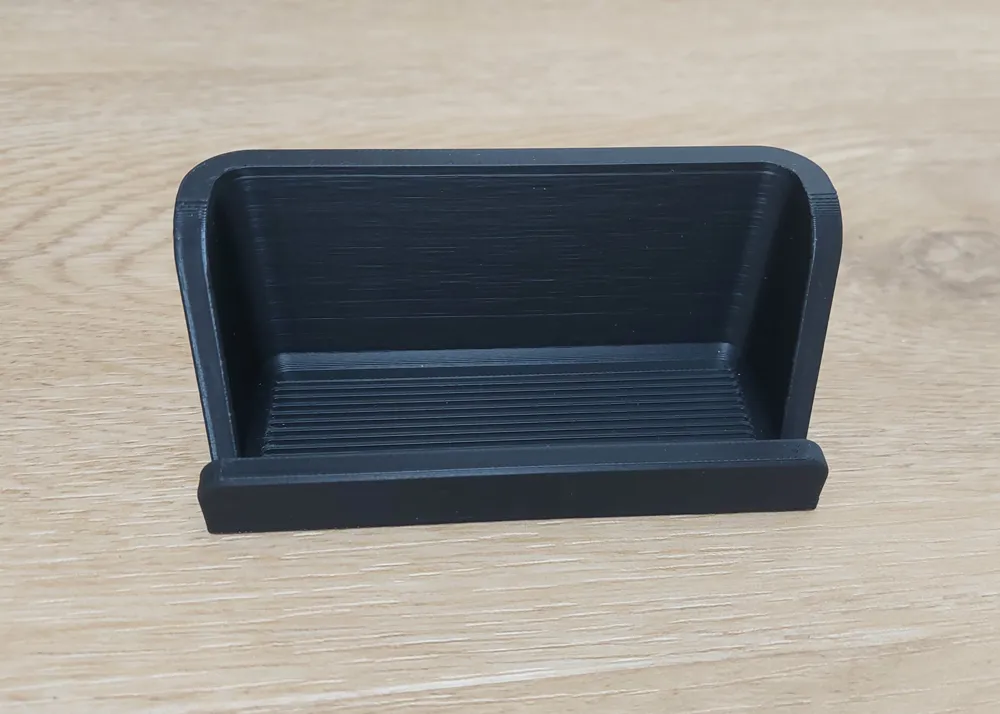 Modern Ribbed Business card holder - Free 3D Print Model - MakerWorld