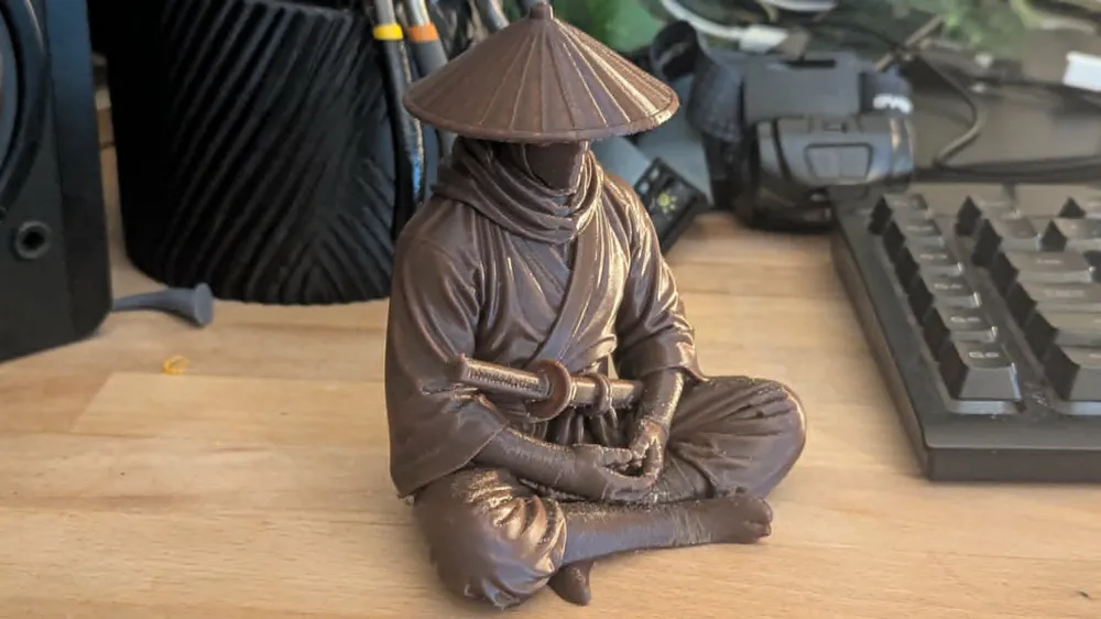 Meditating Shinobi Desk Ornament - Free 3D Print Model - MakerWorld