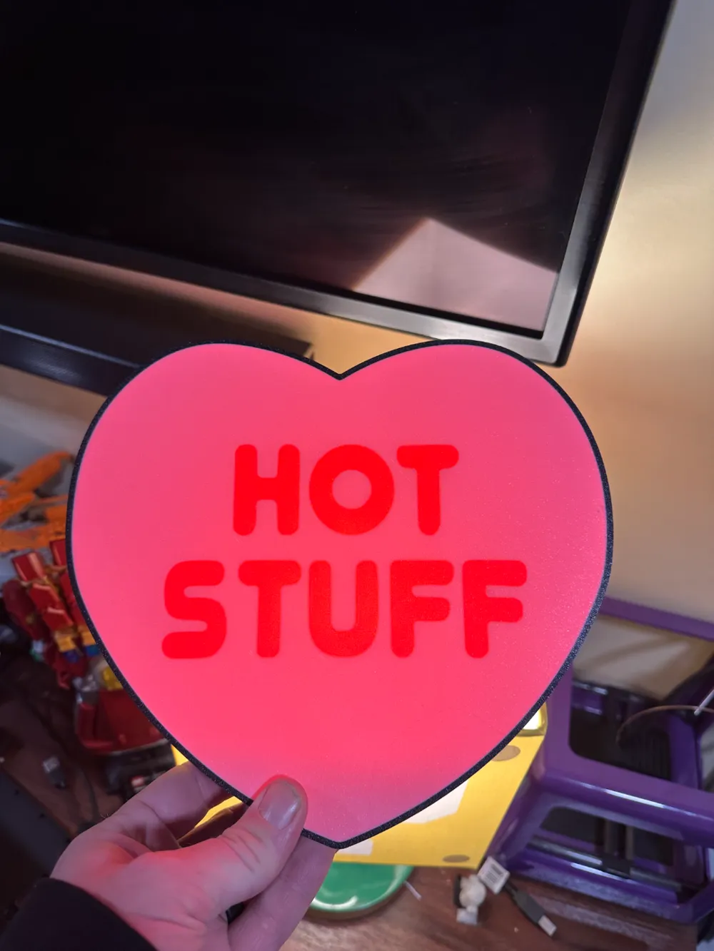 Hot stuff candy heart lightbox by Chris Thayer - MakerWorld