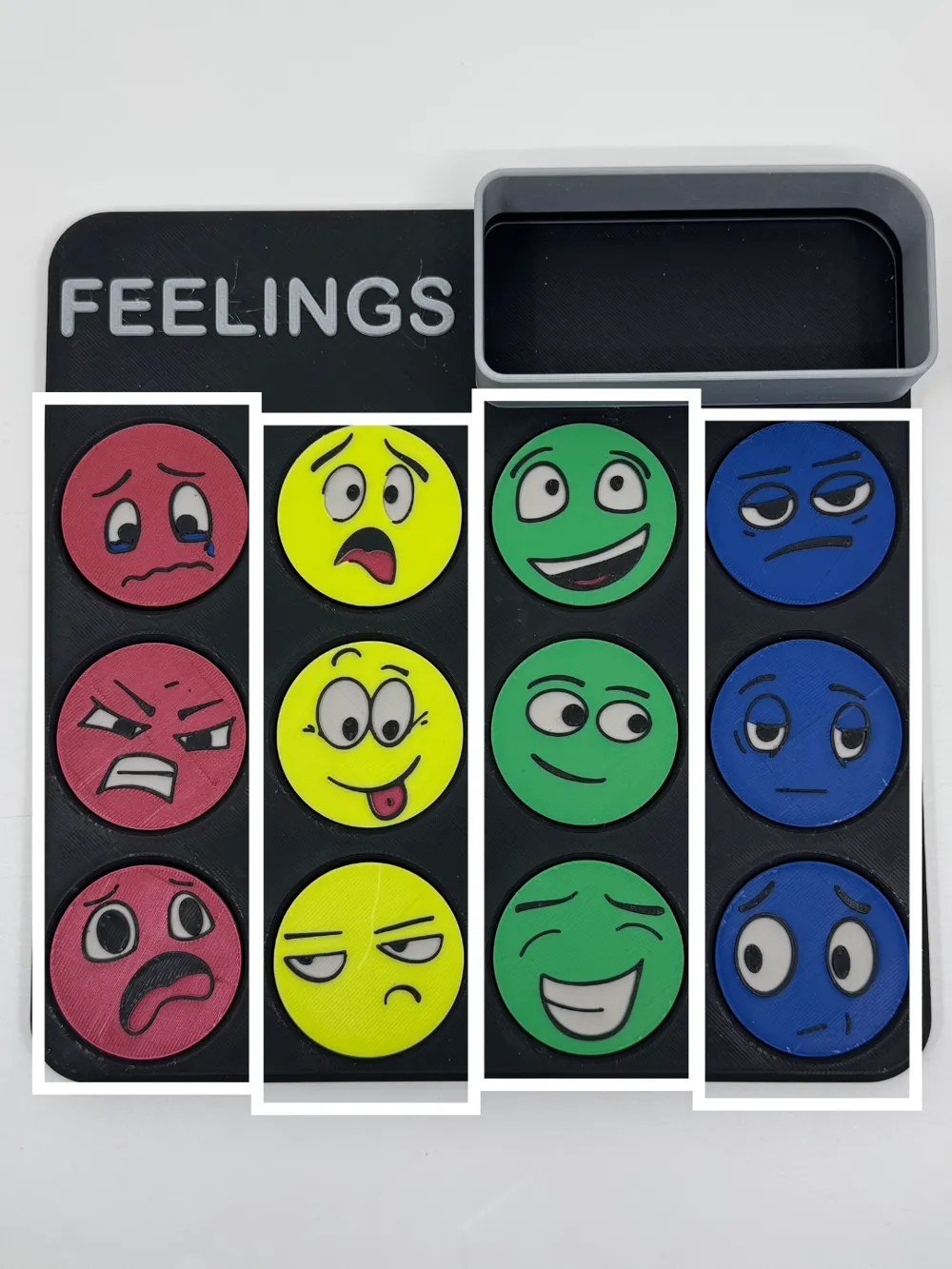 Feelings Puzzle Board - Free 3D Print Model - MakerWorld