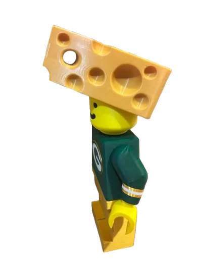 Green Bay Packers Cheesehead for Big Brick 500% by 2093DPrinting ...