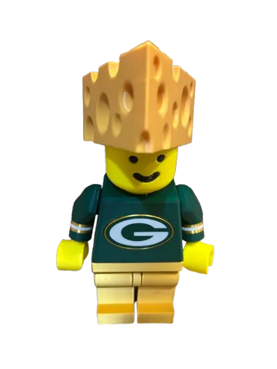 Green Bay Packers Cheesehead for Big Brick 500% by 2093DPrinting ...