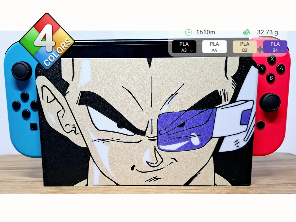 Switch Case Edition: "DBZ Vegeta" by Kmit3D MakerWorld: Download Free ...