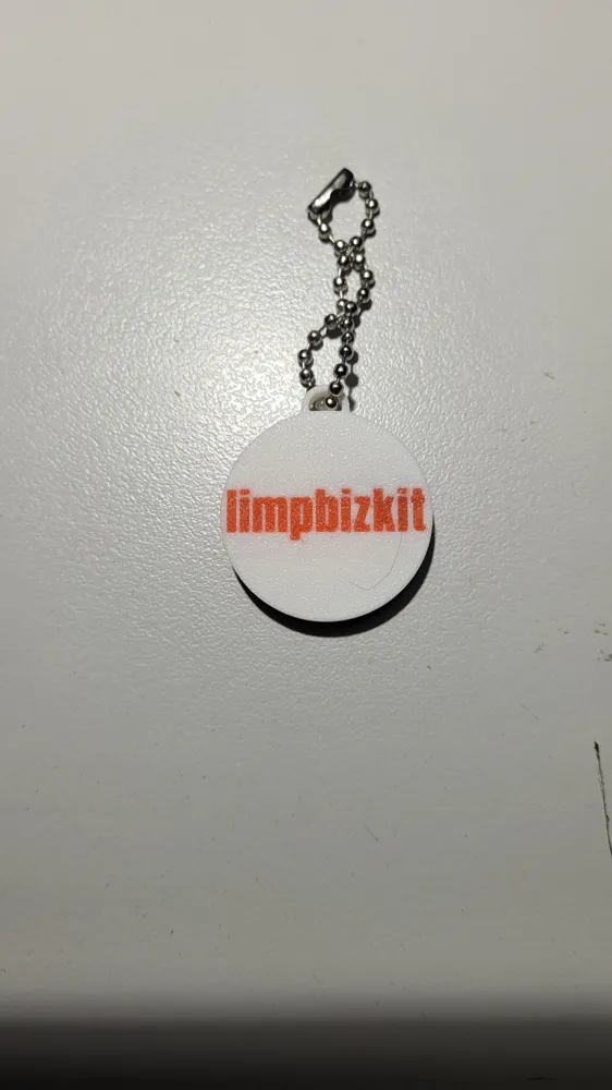 Limp Bizkit Logo Double Sided Keychain - Free 3D Print Model - MakerWorld