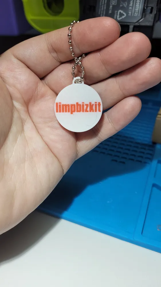 Limp Bizkit Logo Double Sided Keychain - Free 3D Print Model - MakerWorld
