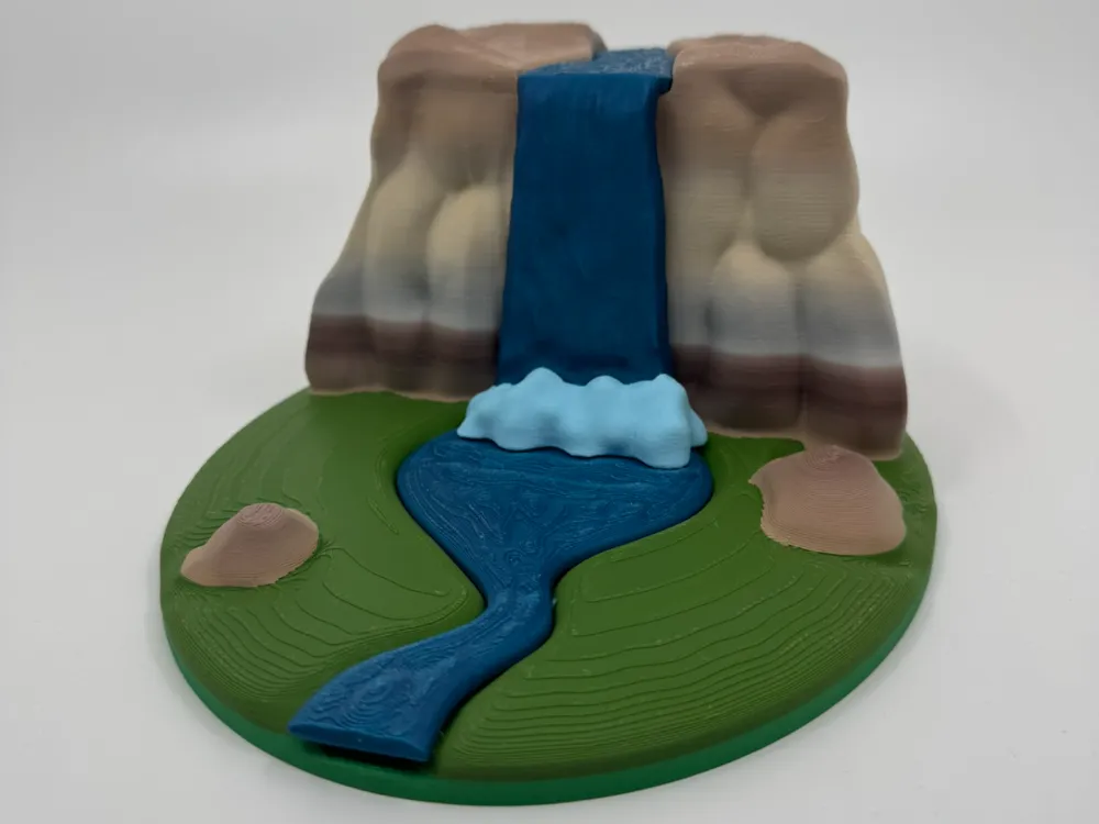 Waterfall Environment Playset by Polymaker Education - MakerWorld