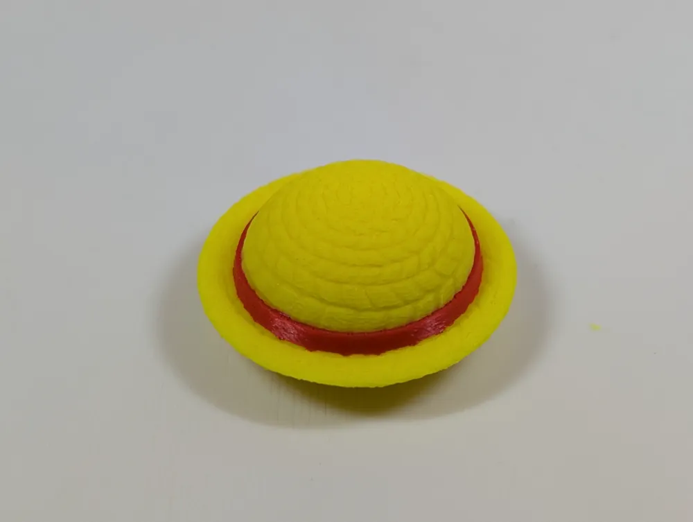 One Piece Luffy's Straw Hat Croc Shoe Charm by sidbarret007 - MakerWorld