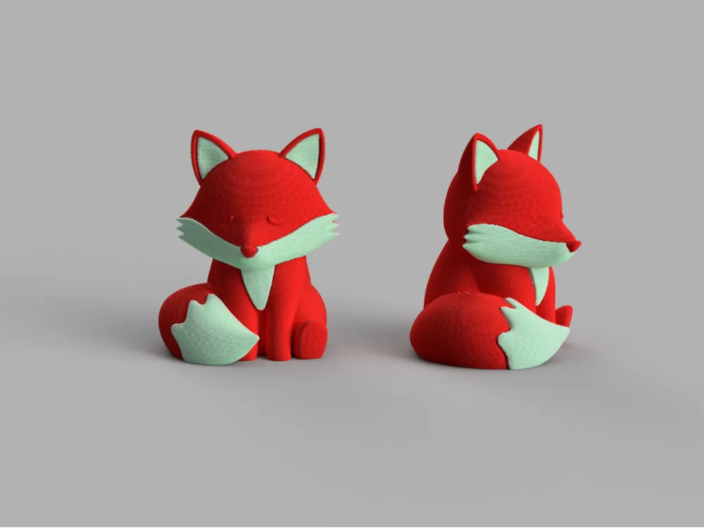 Cute Fox Miniature - Free 3D Print Model - MakerWorld