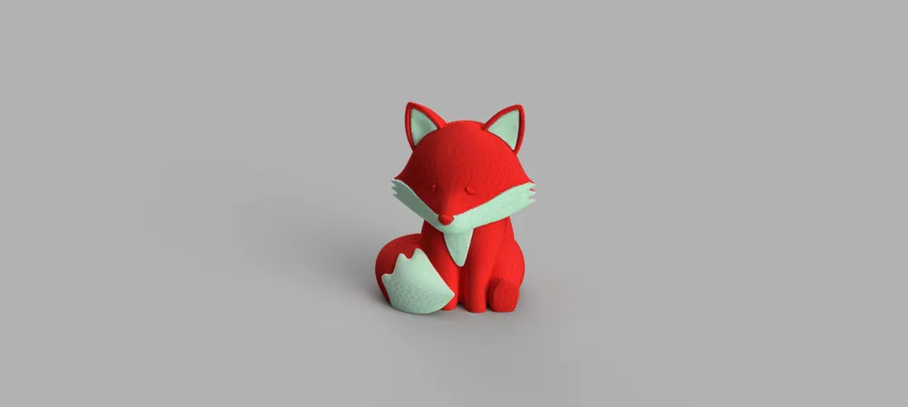 Cute Fox Miniature - Free 3D Print Model - MakerWorld