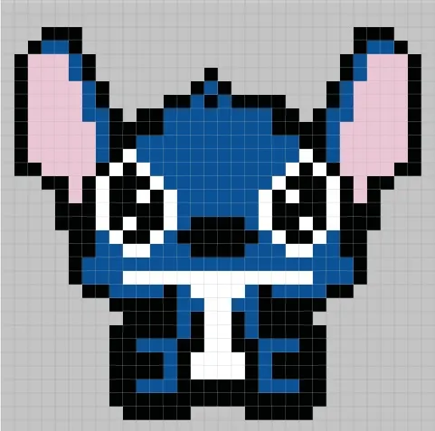 Stitch Pixel Art by Bruno BoaventuraMakerWorld: Download Free 3D Models