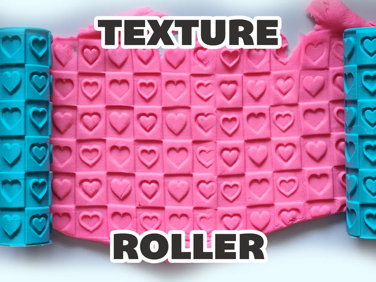 Texture Roller V211 | Valentines Day - Free 3D Print Model - MakerWorld