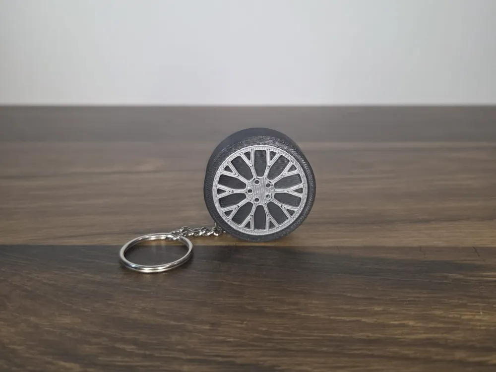 Wheel Keychain - Free 3D Print Model - MakerWorld