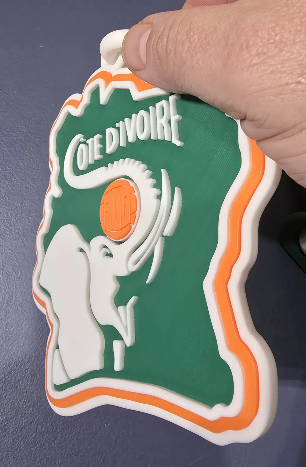 COTE D'IVOIRE V2 3D LOGO 180MM V2 SERIES - Modèle d'Impression 3D ...