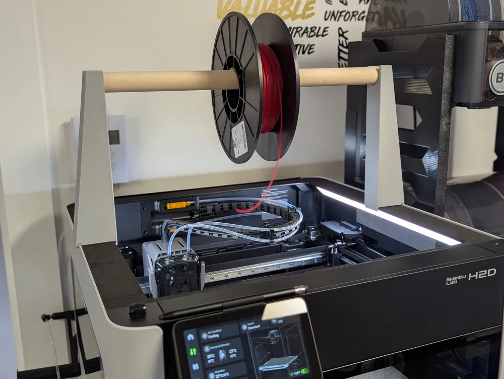 Bambu Lab H2D Top Spool Holder - Free 3D Print Model - MakerWorld