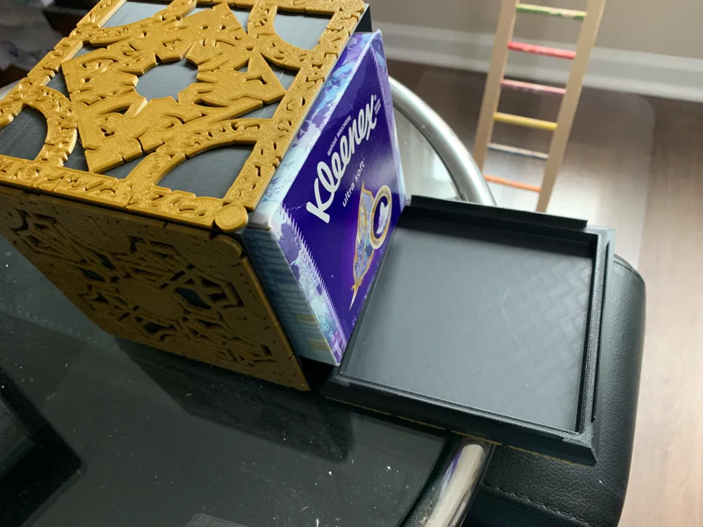 Hellraiser Tissue Puzzle Box Cover v2 Remixed by MattInDetroit - MakerWorld