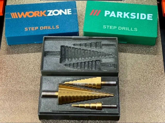 Parkside tiered drill bit box by Tony - MakerWorld
