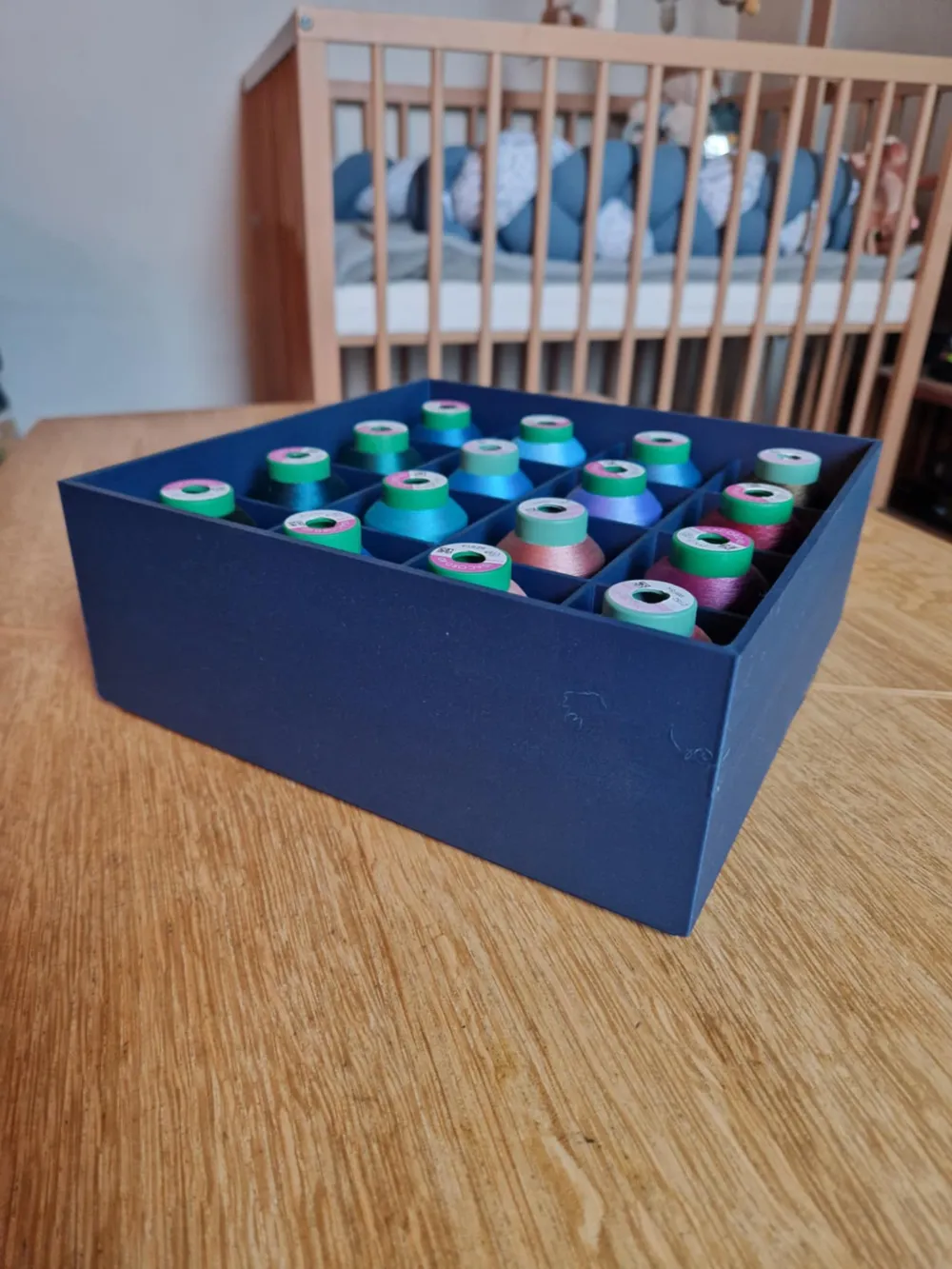 Embroidery thread spool storage box - Free 3D Print Model - MakerWorld