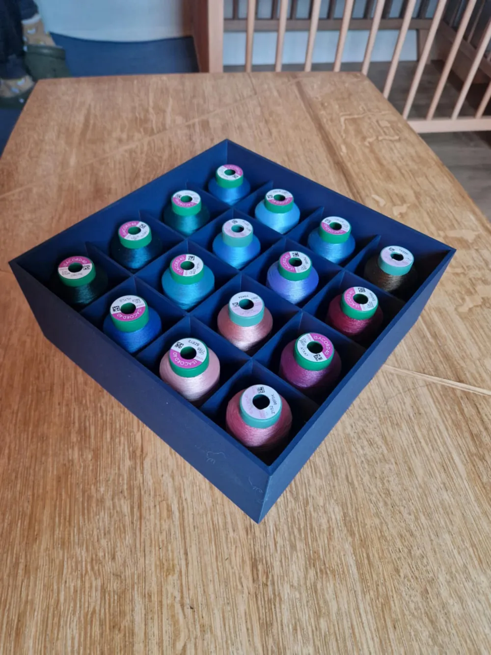 Embroidery thread spool storage box - Free 3D Print Model - MakerWorld