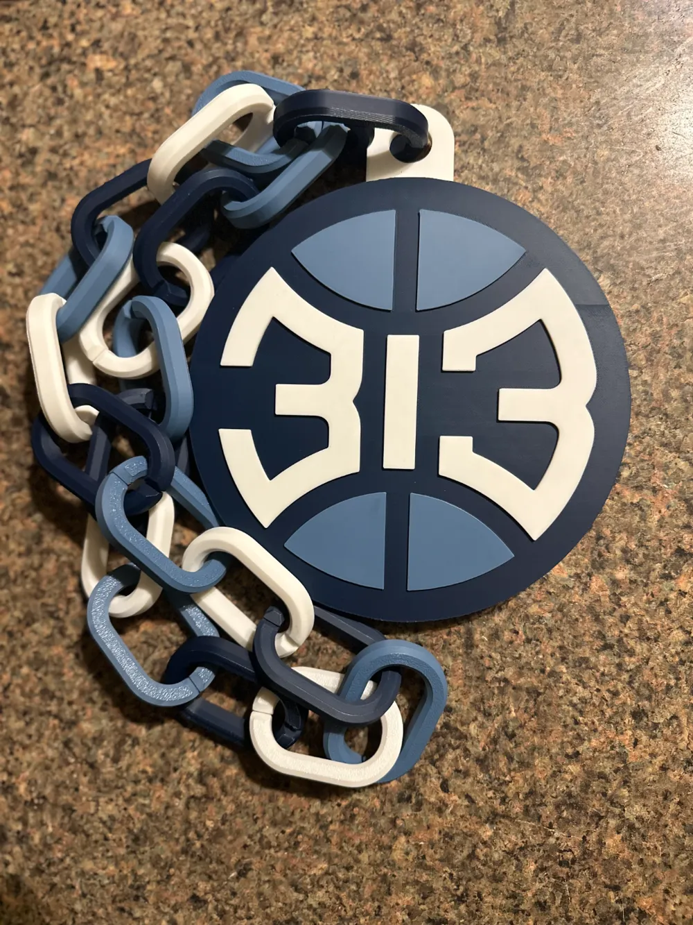 Detroit Pistons 313 Celebratory Oversized Logo by Hamilton’s Custom ...