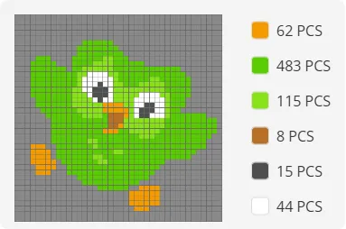 Doulingo - Happy Duo pixel puzzle by PrintForFun - MakerWorld