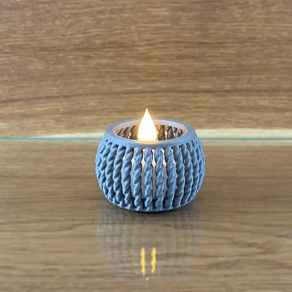 LED Tea Light Holder_TwistGlow by der_dennis3d MakerWorld: Download ...