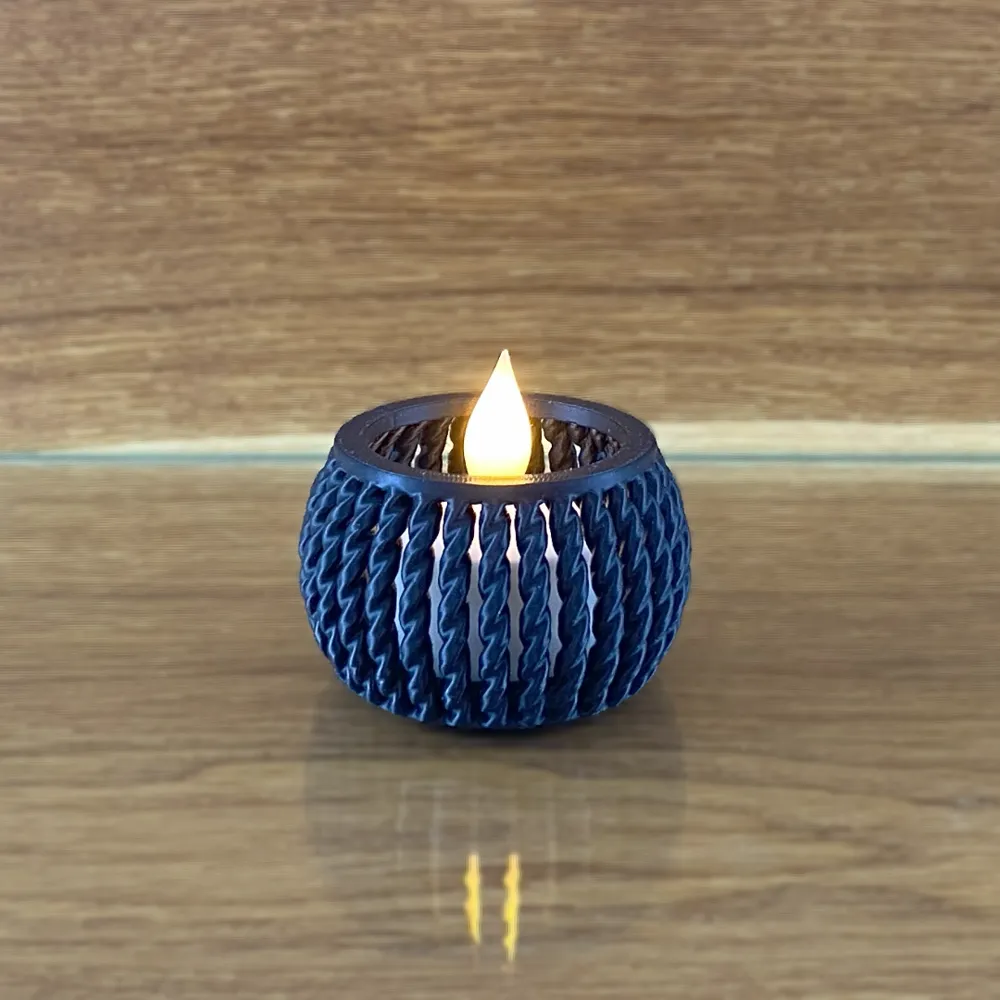 LED Tea Light Holder_TwistGlow by der_dennis3d MakerWorld: Download ...