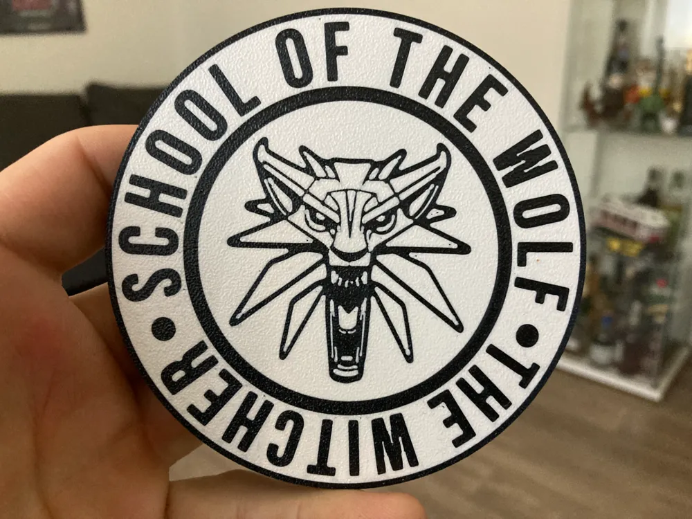 The Witcher - School of the Wolf coaster by jakubhroch MakerWorld ...