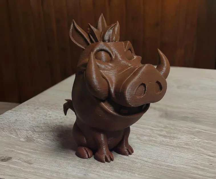 Pumba - Lion King Bust - Free 3D Print Model - MakerWorld