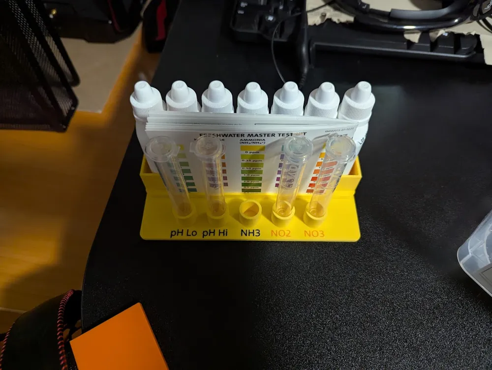 API Master Test Kit Stand with labels Remixed by Apibrain - MakerWorld