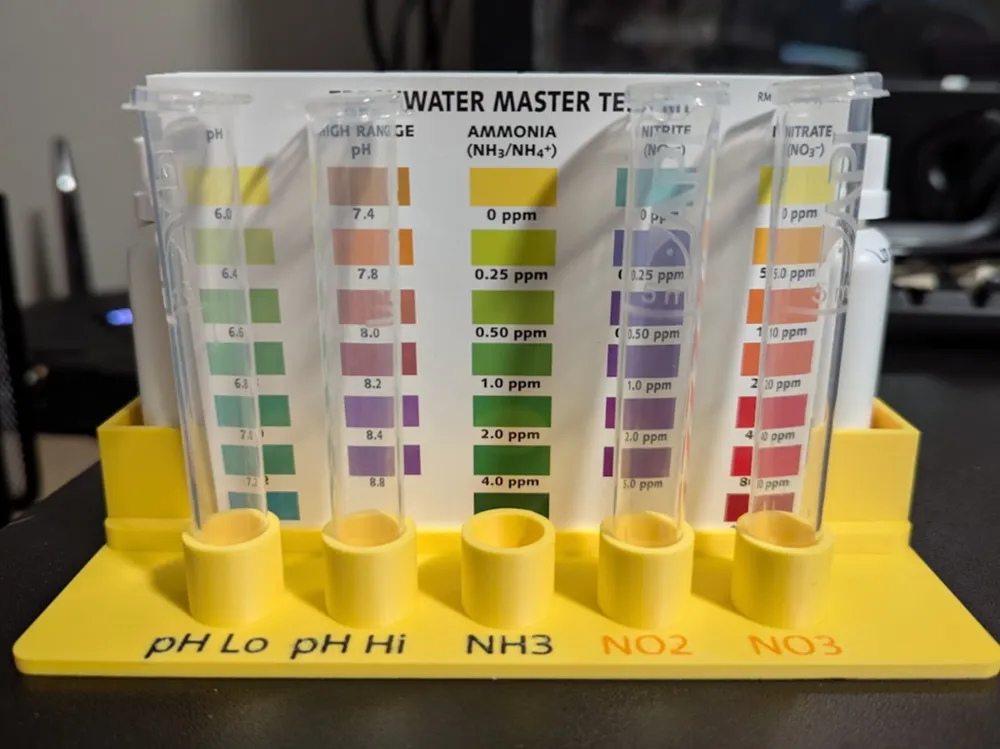 API Master Test Kit Stand with labels Remixed by Apibrain - MakerWorld