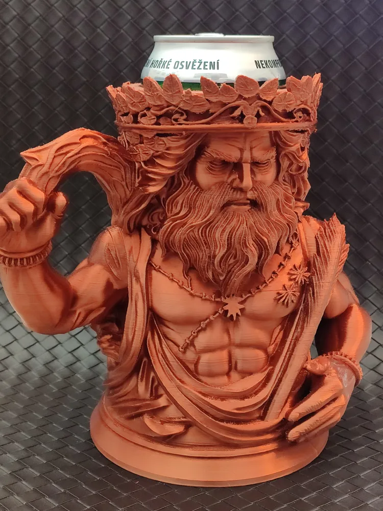 Zeus - Can Holder / Beer mug - Free 3D Print Model - MakerWorld