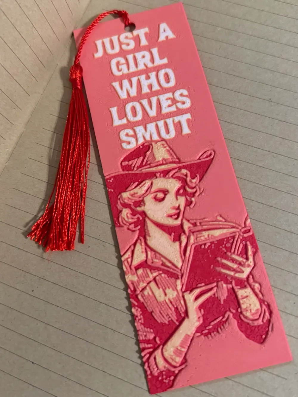 just a girl who loves smut bookmark by The Corked Corgi MakerWorld ...
