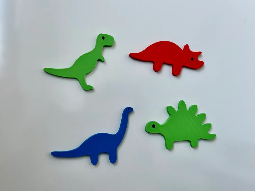 Cute Dinosaur Fridge Magnets by phillip - MakerWorld