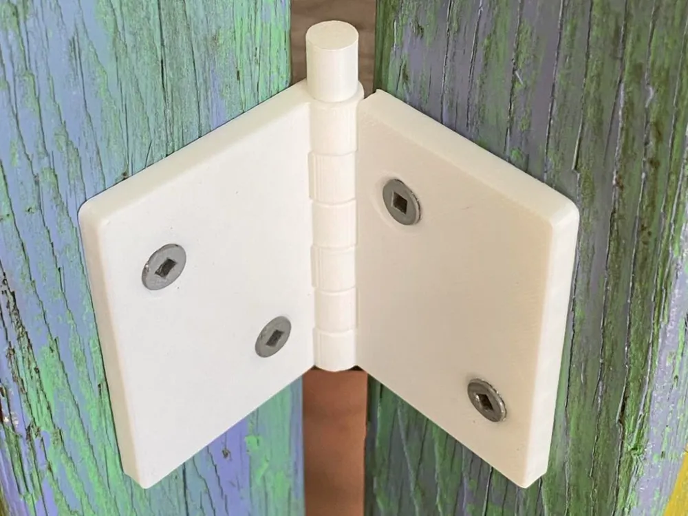 Simple Hinge with Loose drop pin by ChiknFryd - MakerWorld