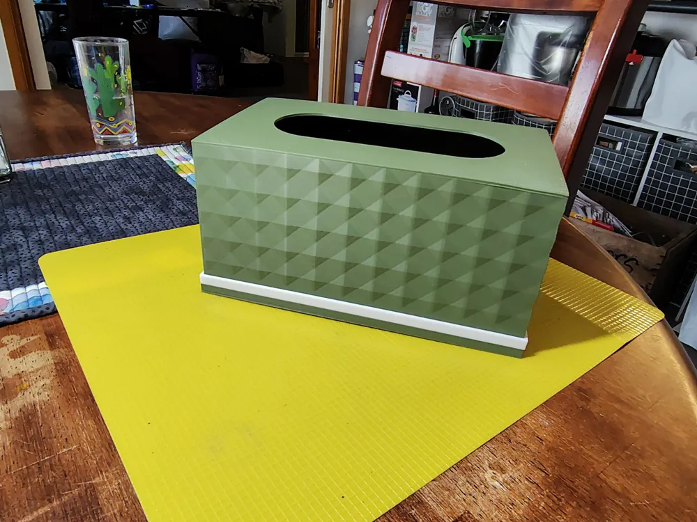 Tissue Box Holder - press fit lid/base -parametric by DoLt. MakerWorld ...